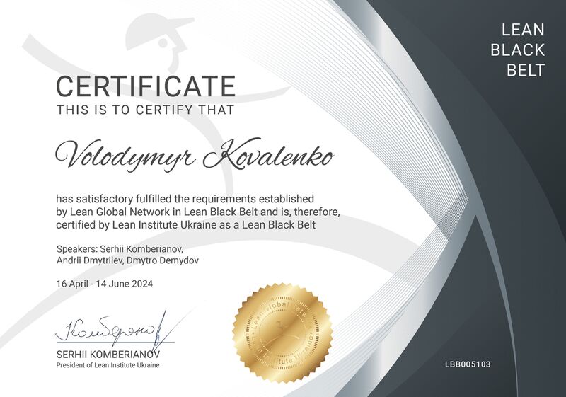 Volodymyr Kovalenko on LinkedIn: Lean Institute Ukraine - Practical ... Volodymyr Kovalenko on LinkedIn: Lean Institute Ukraine - Practical ...
