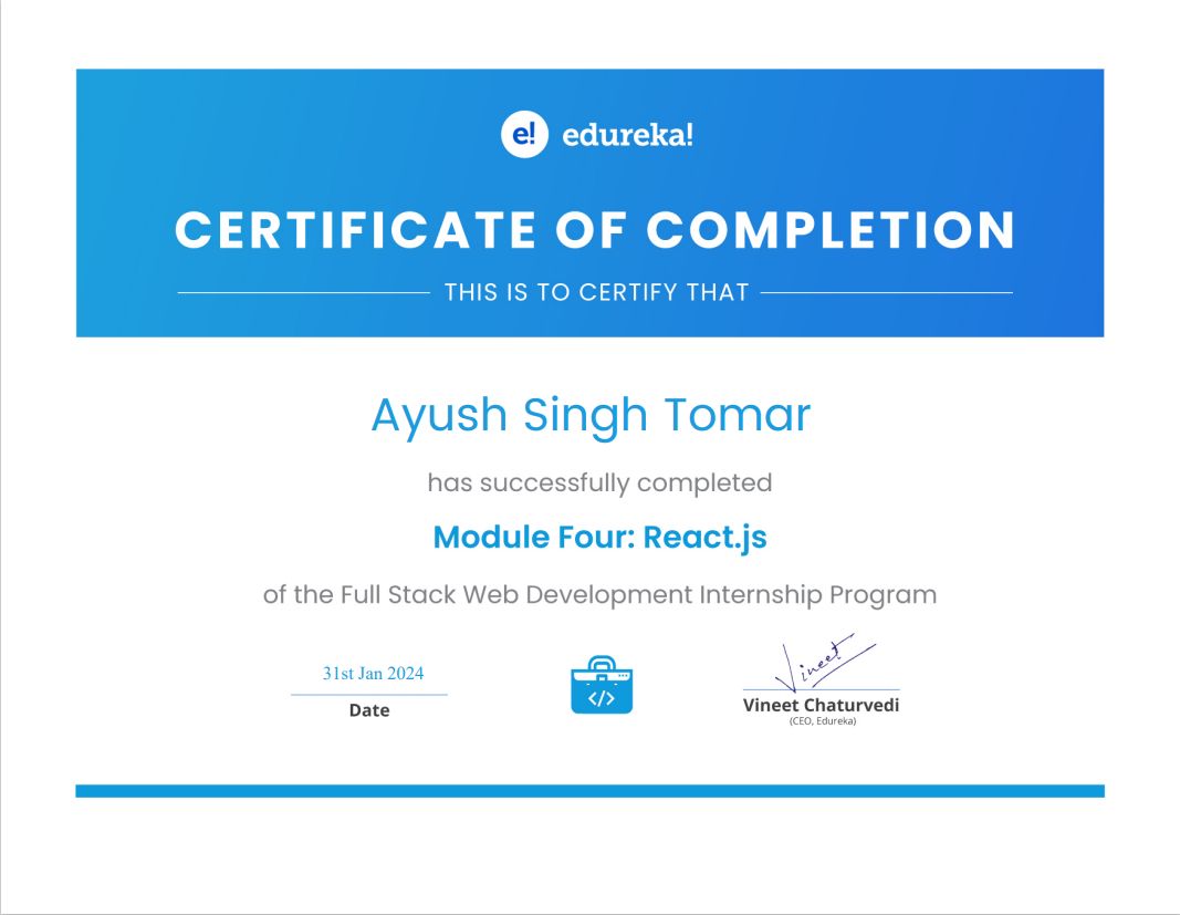 Ayush Singh Tomar on LinkedIn: #edureka #react #nodejs #mongodb # ... Ayush Singh Tomar on LinkedIn: #edureka #react #nodejs #mongodb # ...