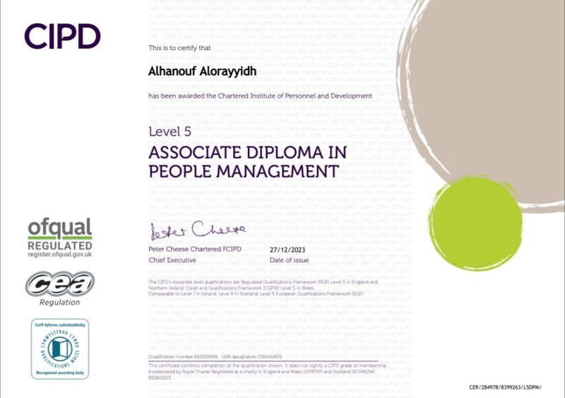 Alhanouf Alorayyidh assoc. CIPD on LinkedIn: #cipd # ... Alhanouf Alorayyidh assoc. CIPD on LinkedIn: #cipd # ...
