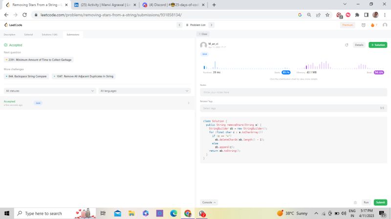 Manvi Agrawal on LinkedIn: #25daysofcode #scalerdiscord #scaleracademy ... Manvi Agrawal on LinkedIn: #25daysofcode #scalerdiscord #scaleracademy ...