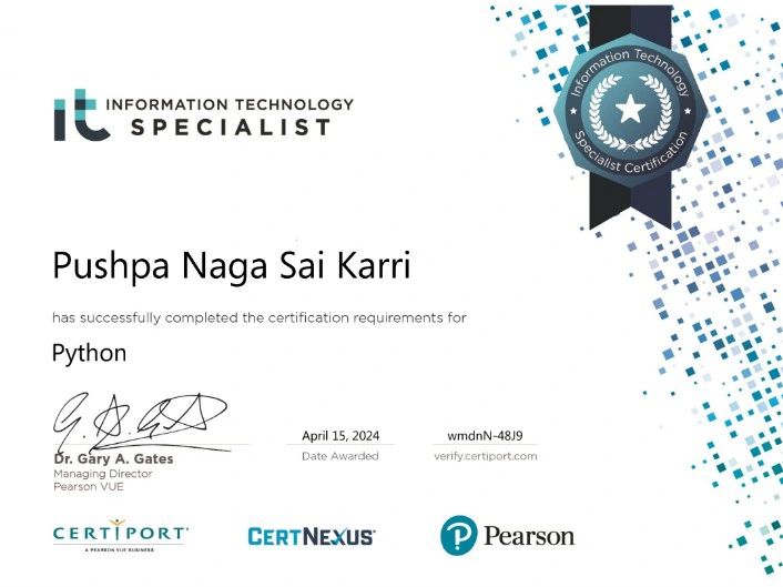 Pushpa Karri on LinkedIn: #python #pythonprogramming Pushpa Karri on LinkedIn: #python #pythonprogramming
