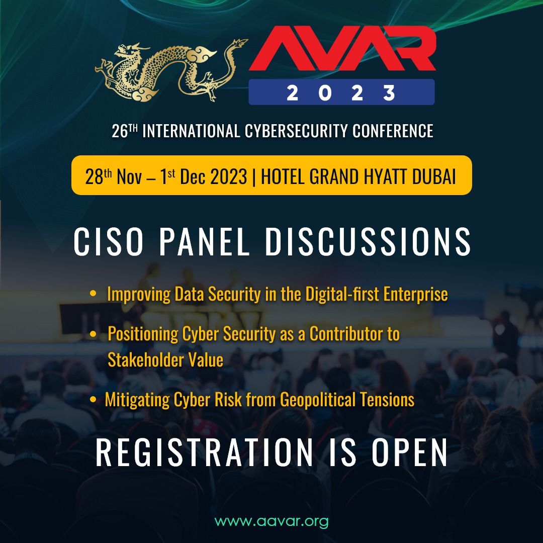 AVAR Asia on LinkedIn: #ciso #cisoconnect #avar #avar2023 #avarciso # ... AVAR Asia on LinkedIn: #ciso #cisoconnect #avar #avar2023 #avarciso # ...