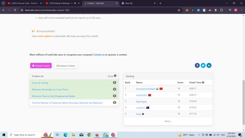 Vaibhav Sharma on LinkedIn: #leetcode #leetcodecontest # ... Vaibhav Sharma on LinkedIn: #leetcode #leetcodecontest # ...