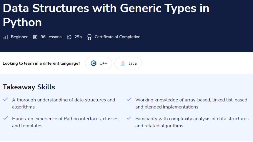 Python Coding on LinkedIn: Free Data Structures with Generic Types in ... Python Coding on LinkedIn: Free Data Structures with Generic Types in ...