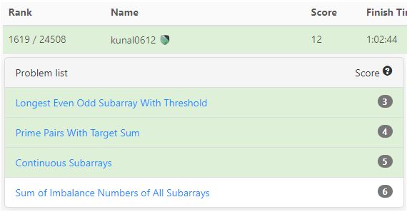 Kunal Shaw on LinkedIn: #leetcode #weekly_contest_352 #tle #connections ... Kunal Shaw on LinkedIn: #leetcode #weekly_contest_352 #tle #connections ...