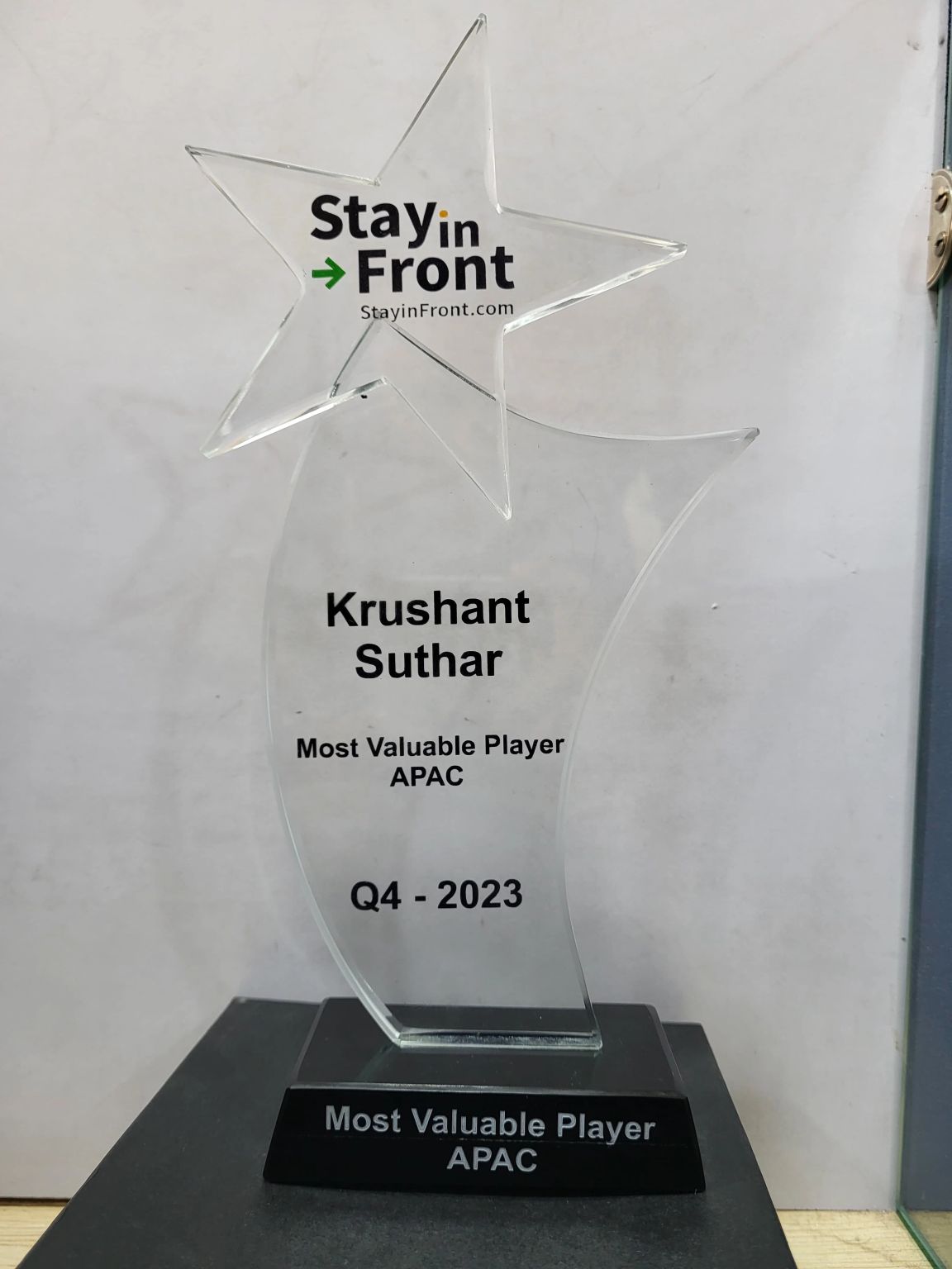 Krushant Suthar on LinkedIn: Thank you StayinFront Krushant Suthar on LinkedIn: Thank you StayinFront