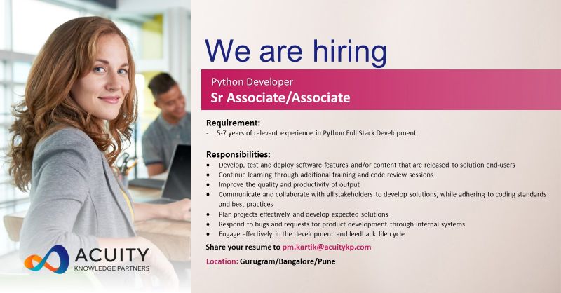 Kartik Kartik on LinkedIn: #hiring2023 #python #pythondeveloper Kartik Kartik on LinkedIn: #hiring2023 #python #pythondeveloper