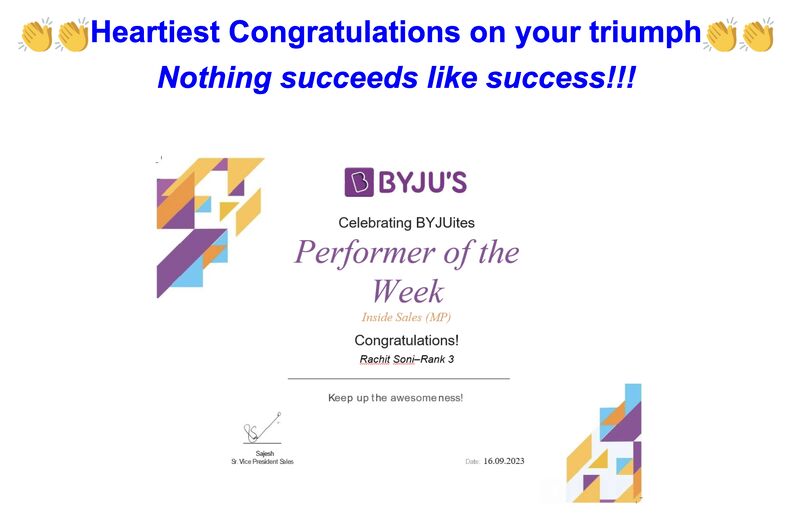 Rachit Soni on LinkedIn: #teamlead #leadership #achievement #byjus # ... Rachit Soni on LinkedIn: #teamlead #leadership #achievement #byjus # ...