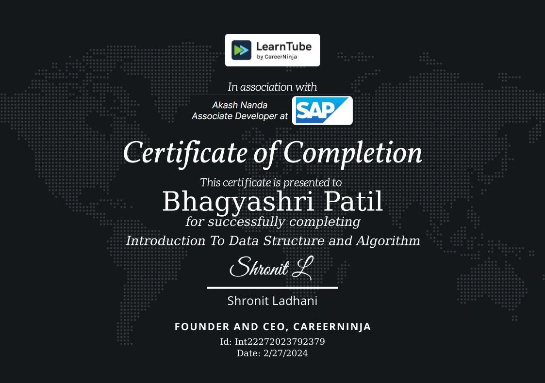 Bhagyashri Patil on LinkedIn: #datastructures #algorithms # ... Bhagyashri Patil on LinkedIn: #datastructures #algorithms # ...