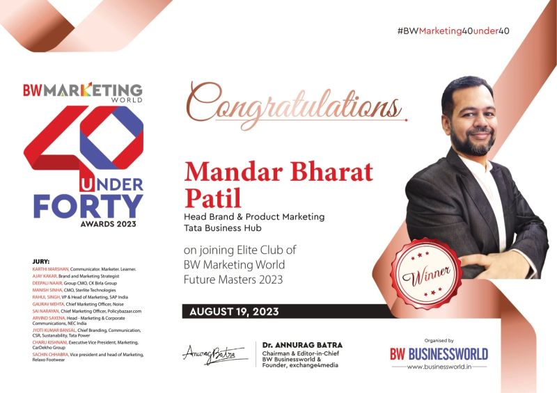 BW Marketing World on LinkedIn: Congratulations to Mandar Patil, Head ... BW Marketing World on LinkedIn: Congratulations to Mandar Patil, Head ...