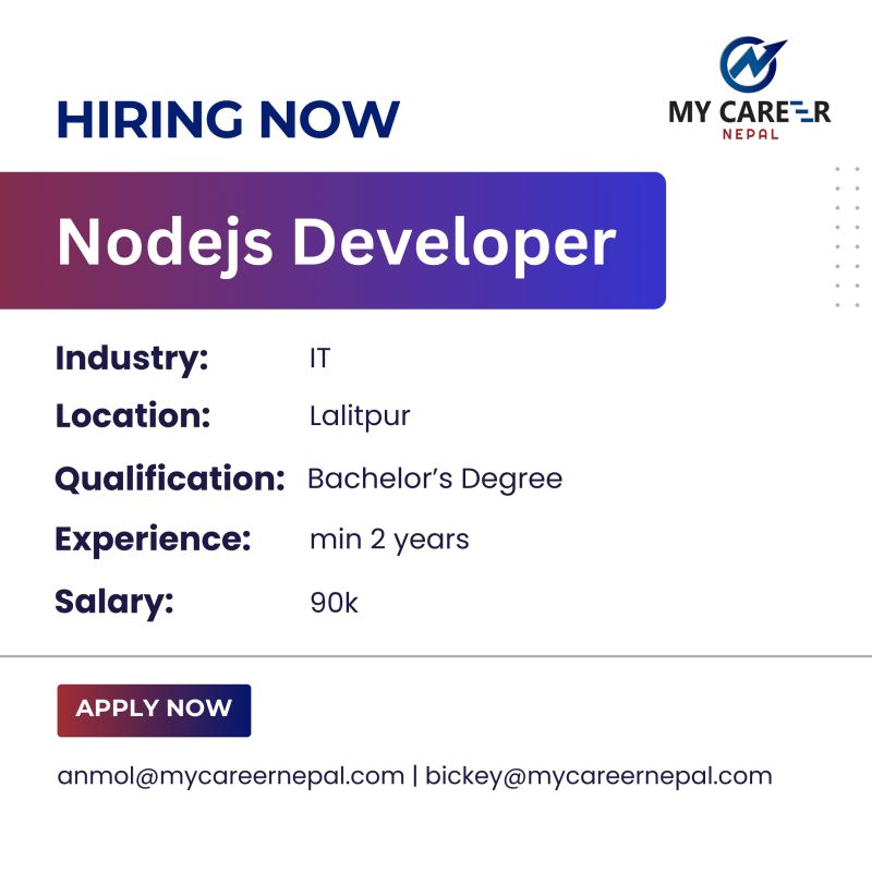 My Career Nepal on LinkedIn: #softwaredevelopment #softwareengineer # ... My Career Nepal on LinkedIn: #softwaredevelopment #softwareengineer # ...