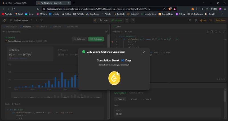 Raghav Mahajan on LinkedIn: #100daysofcode #leetcode #codingchallenge # ... Raghav Mahajan on LinkedIn: #100daysofcode #leetcode #codingchallenge # ...