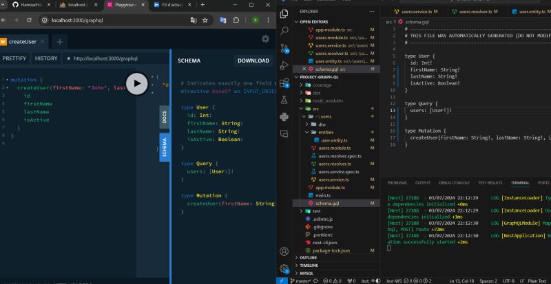 Hamza Chikhaoui on LinkedIn: #graphql #nestjs #typeorm Hamza Chikhaoui on LinkedIn: #graphql #nestjs #typeorm