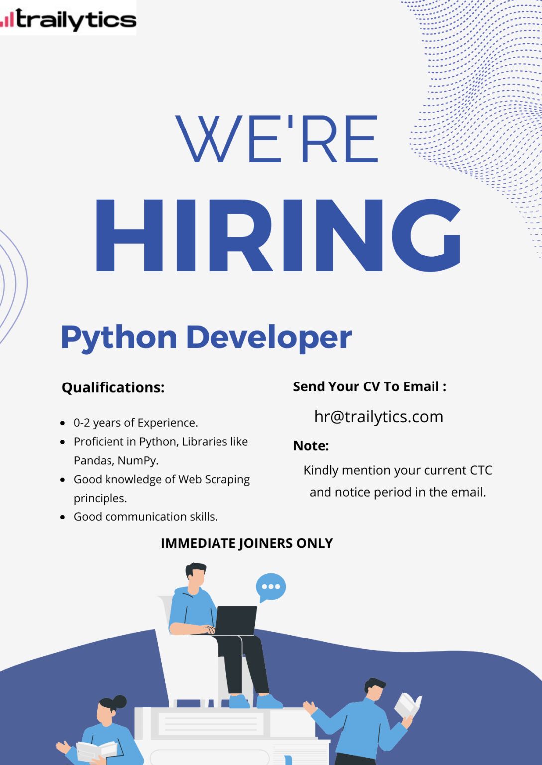 Vinita D. on LinkedIn: #hiring #pythondeveloper #python #numpy #pandas ... Vinita D. on LinkedIn: #hiring #pythondeveloper #python #numpy #pandas ...