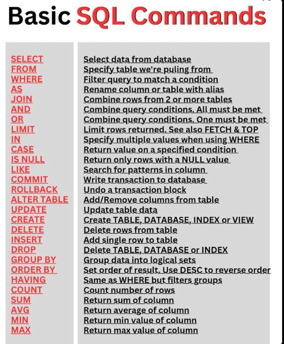 Pragya Rathi on LinkedIn: Basic SQL Commands | 12 comments Pragya Rathi on LinkedIn: Basic SQL Commands | 12 comments