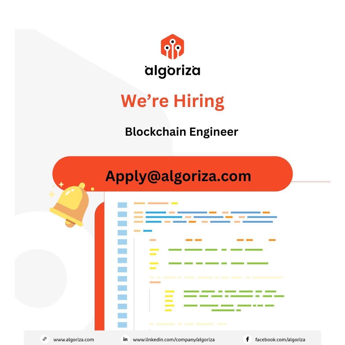 Algoriza on LinkedIn: Available Vacancy: Blockchain Engineer Type: Full… Algoriza on LinkedIn: Available Vacancy: Blockchain Engineer Type: Full…