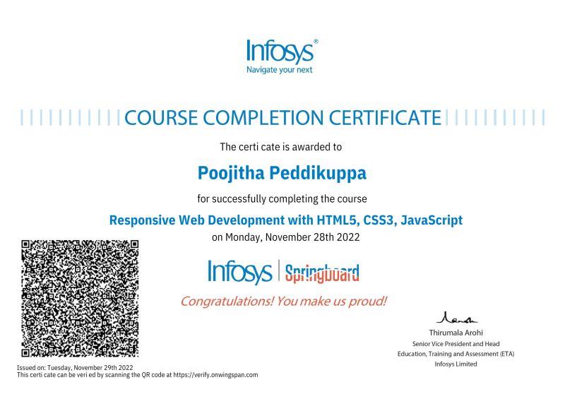 PEDDIKUPPA POOJITHA on LinkedIn: #html #css #javascript # ... PEDDIKUPPA POOJITHA on LinkedIn: #html #css #javascript # ...