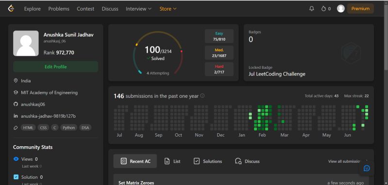 Anushka Jadhav on LinkedIn: #leetcode #dsa #coding #java # ... Anushka Jadhav on LinkedIn: #leetcode #dsa #coding #java # ...