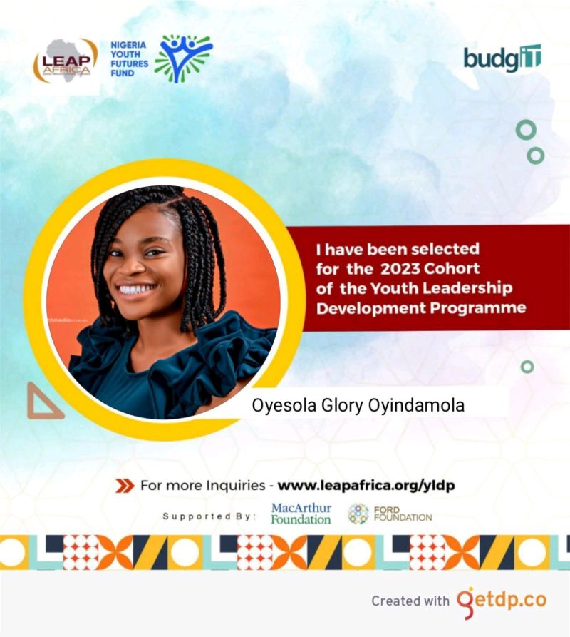 Glory Oyesola on LinkedIn: I got selected for the 2023 Cohort of the ... Glory Oyesola on LinkedIn: I got selected for the 2023 Cohort of the ...