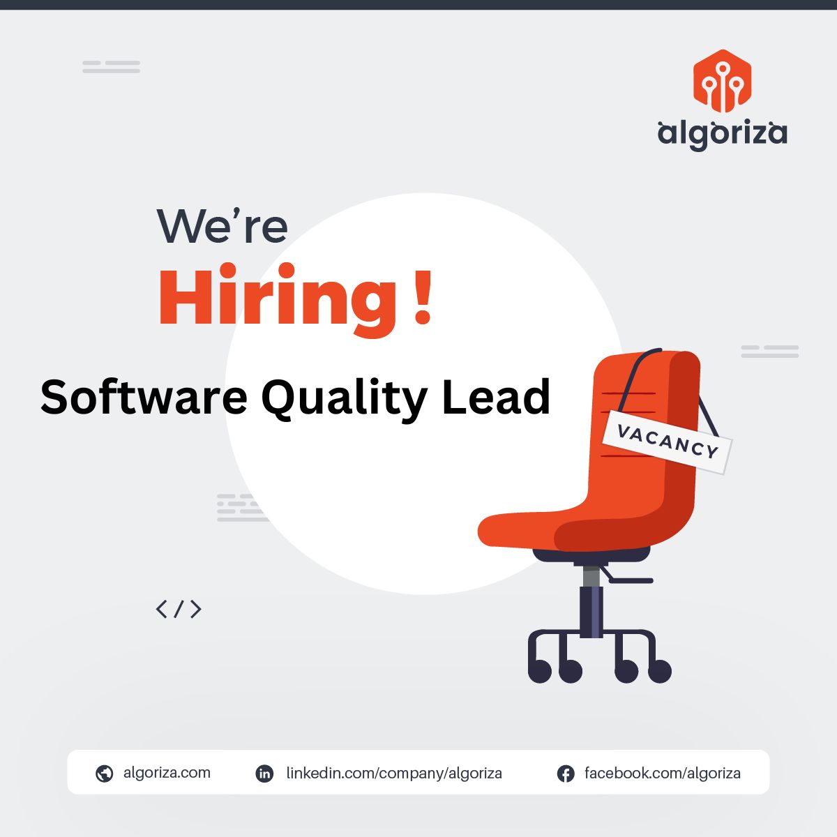 Algoriza on LinkedIn: Available vacancy: Quality Assurance lead Type: Full… Algoriza on LinkedIn: Available vacancy: Quality Assurance lead Type: Full…