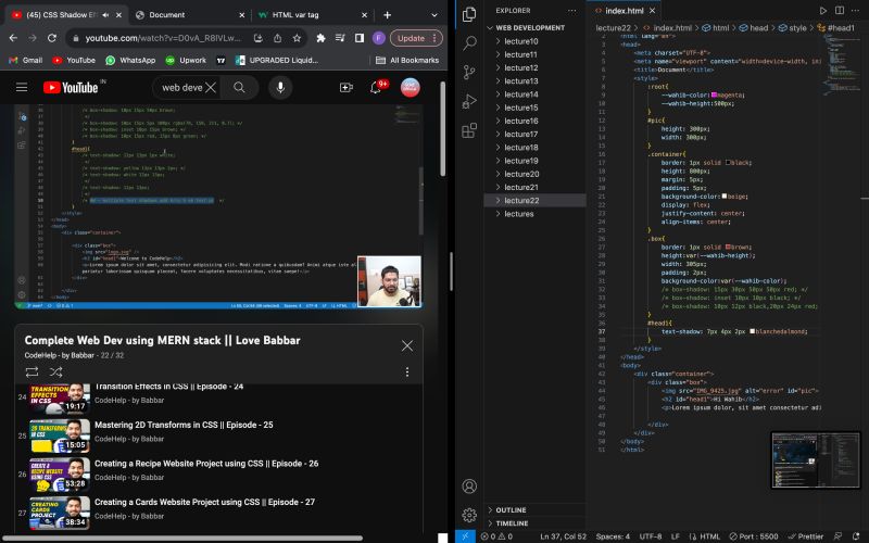 Wahib Bashar on LinkedIn: #webdevelopment #shadoweffect #learninginprogress Wahib Bashar on LinkedIn: #webdevelopment #shadoweffect #learninginprogress