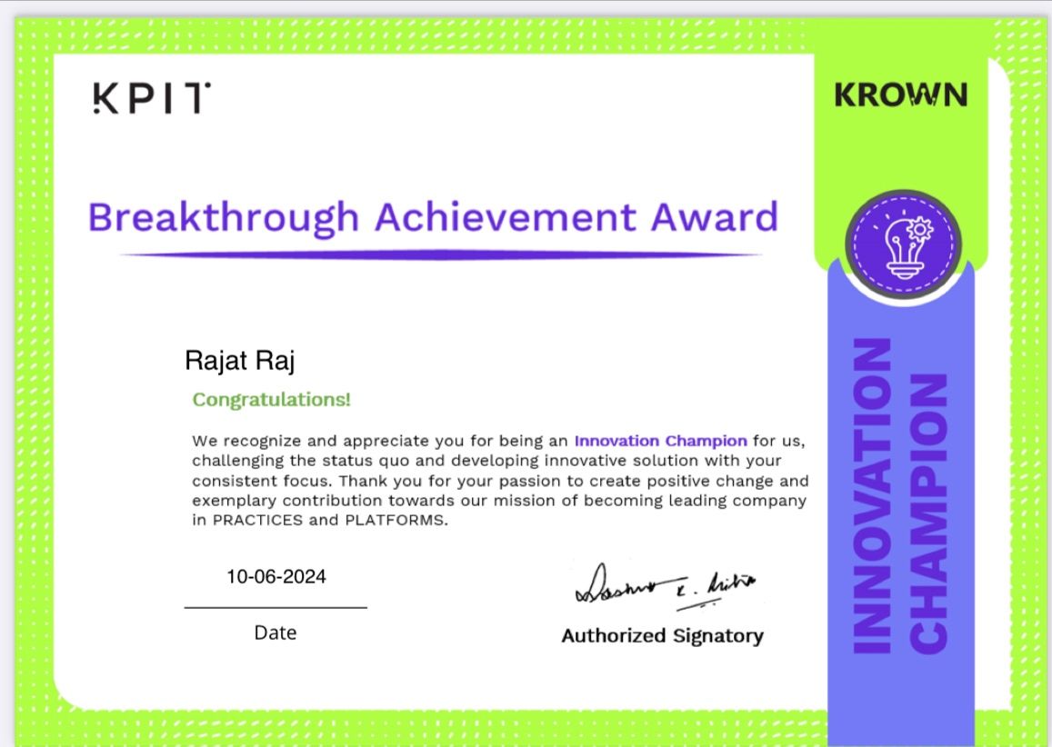 Rajat Raj on LinkedIn: #innovation #achievement #gratitude #teamwork # ... Rajat Raj on LinkedIn: #innovation #achievement #gratitude #teamwork # ...