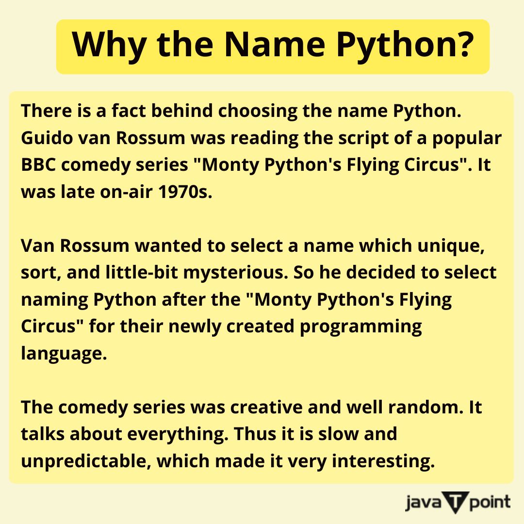 What is Python and why does it matter? | Tpoint Tech posted on the ... What is Python and why does it matter? | Tpoint Tech posted on the ...
