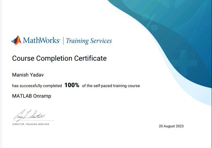 Manish Yadav on LinkedIn: #matlabonramp #learning #programming Manish Yadav on LinkedIn: #matlabonramp #learning #programming