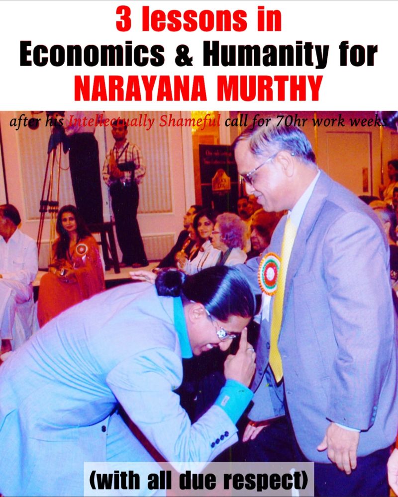 Reflecting on Mr. Murthy's statement on India's work productivity ... Reflecting on Mr. Murthy's statement on India's work productivity ...