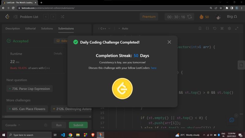 Shubham Bagul on LinkedIn: #leetcodechallenge #continuouslearning Shubham Bagul on LinkedIn: #leetcodechallenge #continuouslearning