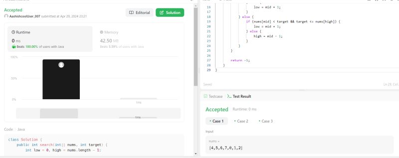 Aashish Ranjan on LinkedIn: #leetcode #rotatedsortedarray #algorithm # ... Aashish Ranjan on LinkedIn: #leetcode #rotatedsortedarray #algorithm # ...