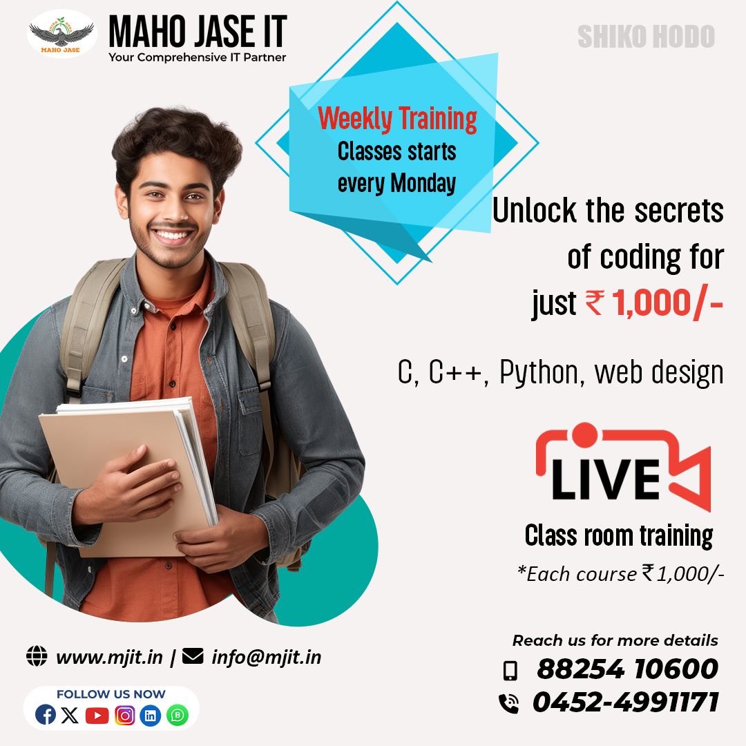 Maho Jase IT on LinkedIn: #trainingcourses #techskills #careerdevelopment Maho Jase IT on LinkedIn: #trainingcourses #techskills #careerdevelopment
