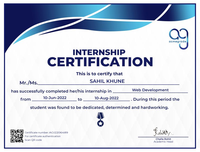 Sahil Khune on LinkedIn: #internship #webdevelopment #frontend #html # ... Sahil Khune on LinkedIn: #internship #webdevelopment #frontend #html # ...