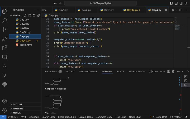 Arjun Budda on LinkedIn: #100daysofpython #python #codingjourney # ... Arjun Budda on LinkedIn: #100daysofpython #python #codingjourney # ...