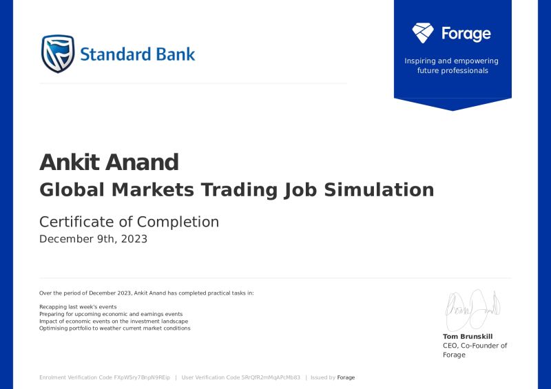 Ankit Anand on LinkedIn: #standardbank #tradingsuccess #globalmarkets # ... Ankit Anand on LinkedIn: #standardbank #tradingsuccess #globalmarkets # ...