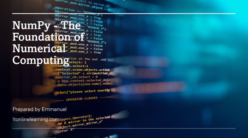Emmanuel Msafiri Phiri on LinkedIn: #python #numpy #datascience # ... Emmanuel Msafiri Phiri on LinkedIn: #python #numpy #datascience # ...
