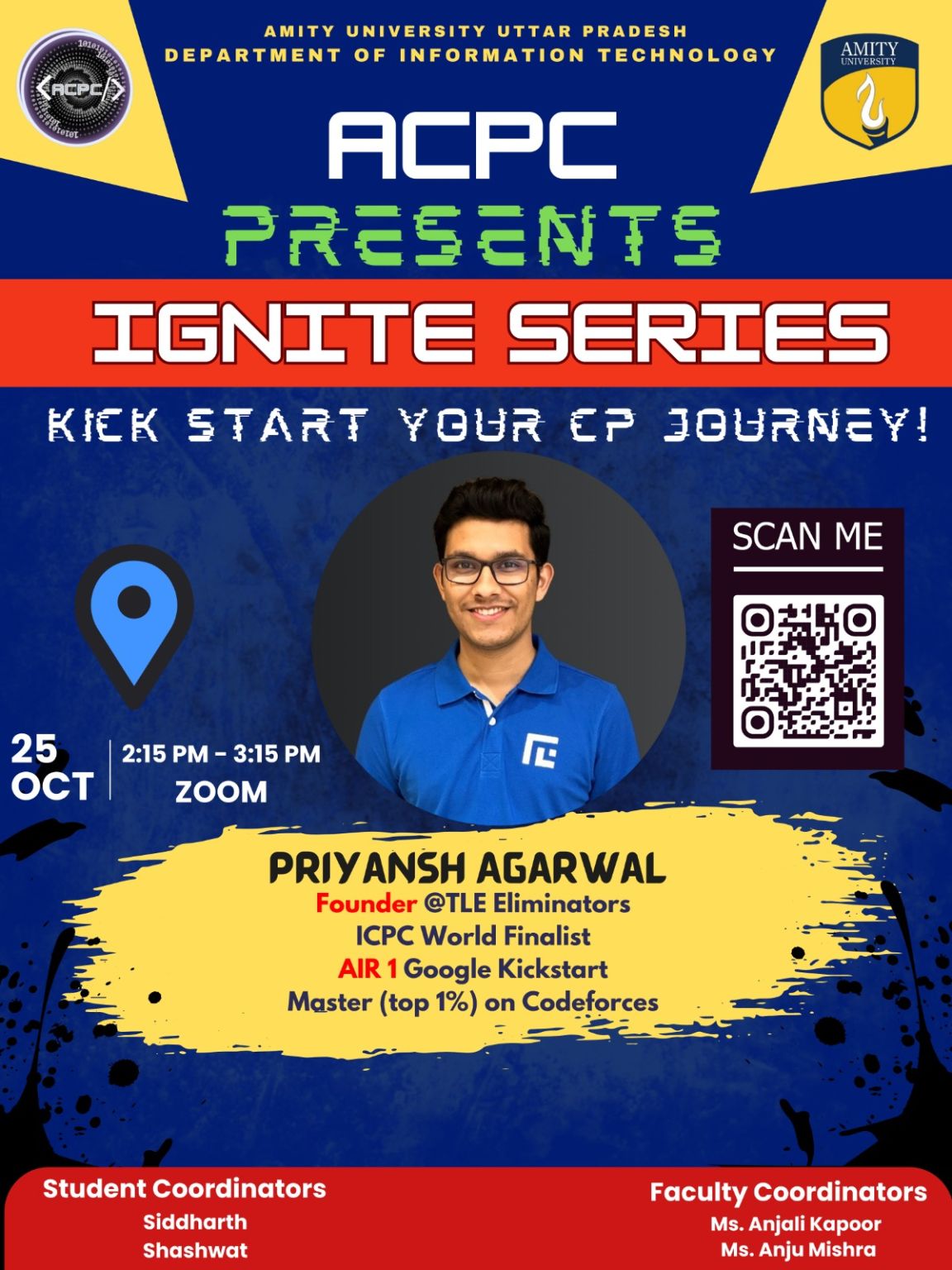 Amity Competitive Programming Club on LinkedIn: #acpc #igniteseries # ... Amity Competitive Programming Club on LinkedIn: #acpc #igniteseries # ...