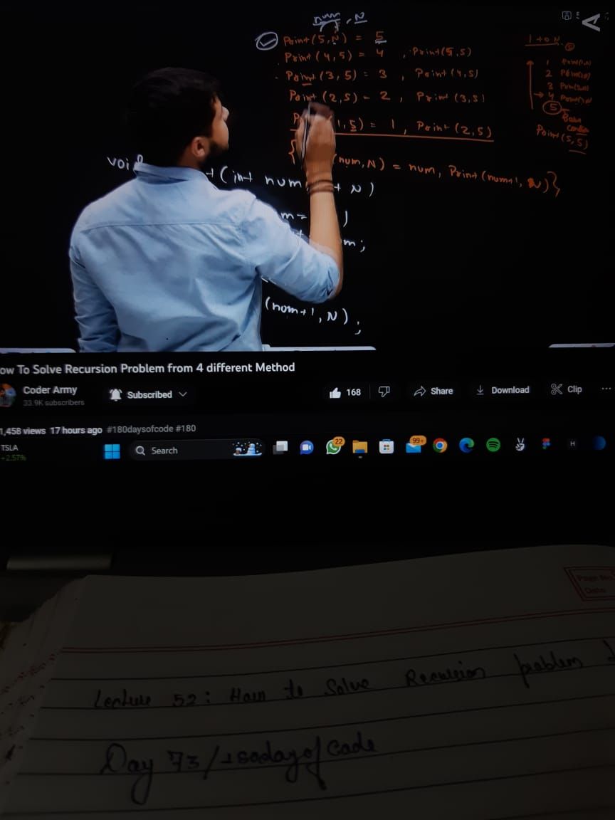 Prashant Kumar Das on LinkedIn: #180daysofcode #recursionmagic # ... Prashant Kumar Das on LinkedIn: #180daysofcode #recursionmagic # ...