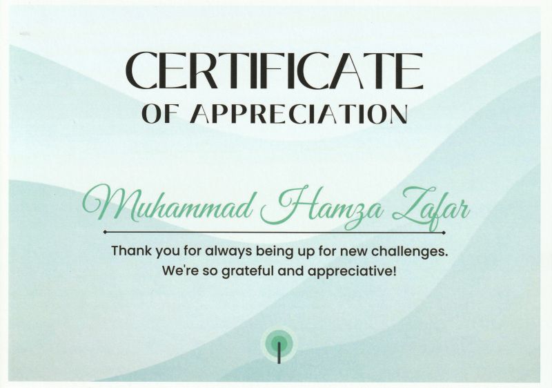 Muhammad Hamza Zafar on LinkedIn: #acknowledgement #toothpick Muhammad Hamza Zafar on LinkedIn: #acknowledgement #toothpick