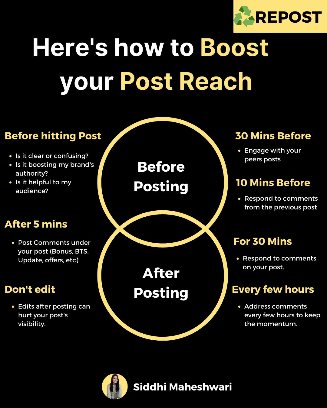 Siddhi Maheshwari on LinkedIn: Boost your post reach in 60 mins a day ... Siddhi Maheshwari on LinkedIn: Boost your post reach in 60 mins a day ...