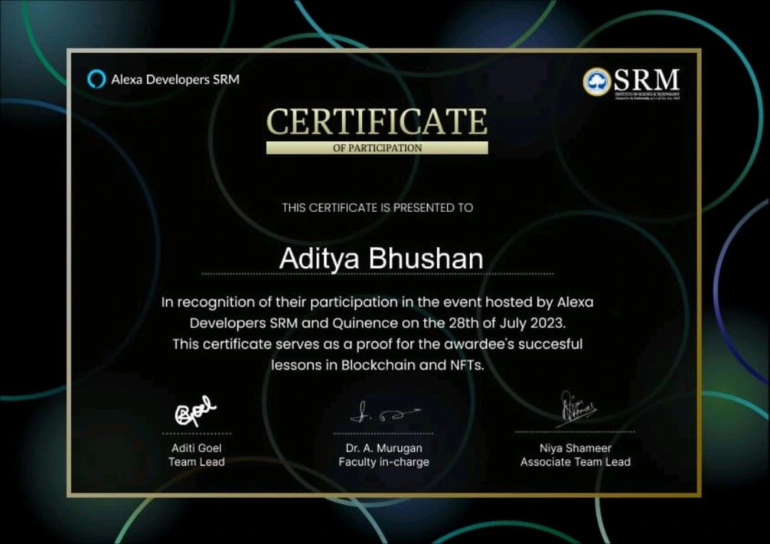 ADITYA BHUSHAN on LinkedIn: #experience #blockchain ADITYA BHUSHAN on LinkedIn: #experience #blockchain