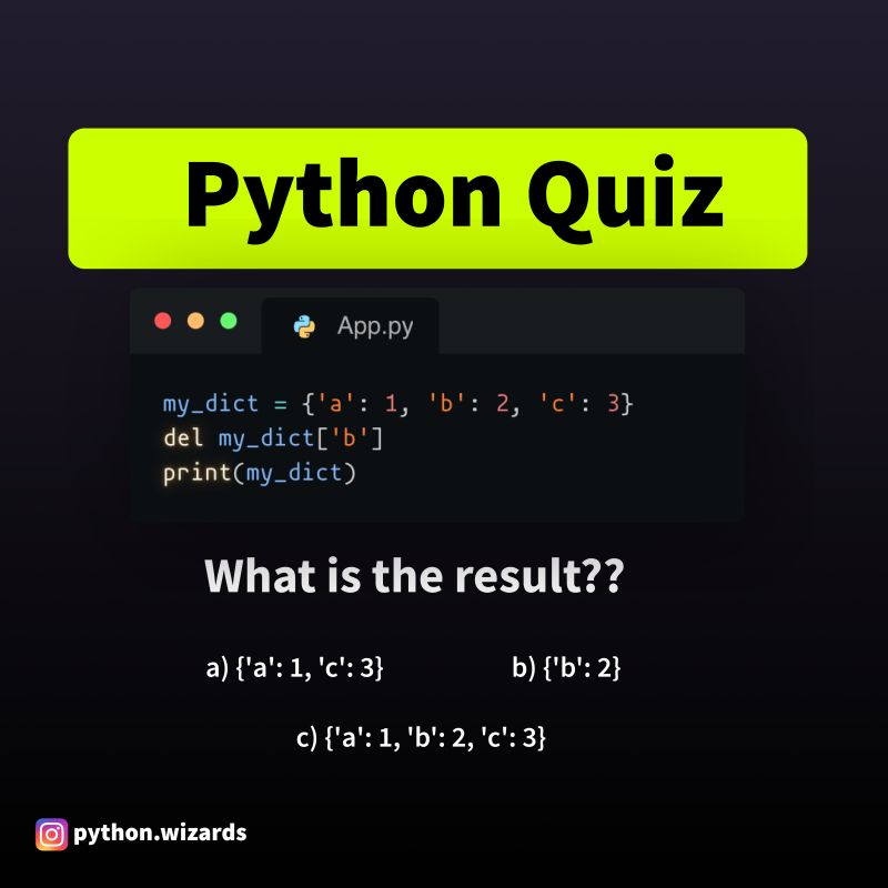 Python Wizards on LinkedIn: #pythonprogramming #pythonquiz # ... Python Wizards on LinkedIn: #pythonprogramming #pythonquiz # ...