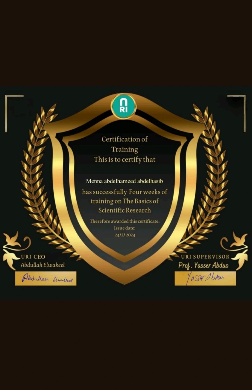 Menna abd el hameed on LinkedIn: Praise be to God, I have completed my ... Menna abd el hameed on LinkedIn: Praise be to God, I have completed my ...