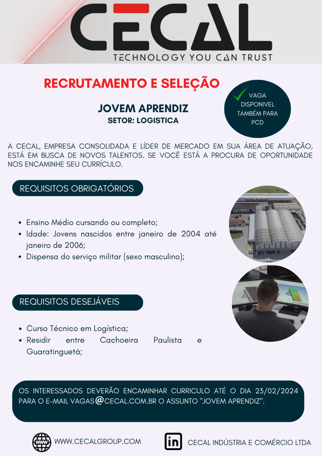 CECAL Industria e Comercio Ltda posted on LinkedIn CECAL Industria e Comercio Ltda posted on LinkedIn