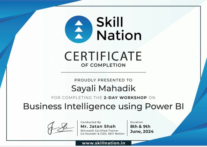 sayali mahadik on LinkedIn: BI using Power BI sayali mahadik on LinkedIn: BI using Power BI