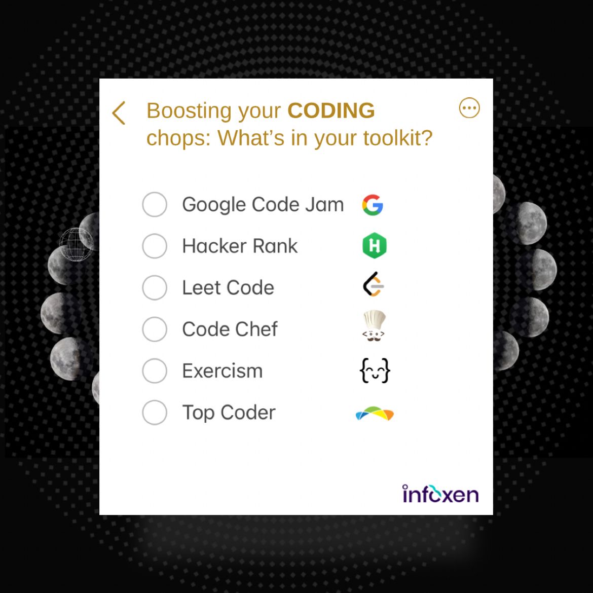 Infoxen on LinkedIn: #coding #codingplatform #googlecodejam # ... Infoxen on LinkedIn: #coding #codingplatform #googlecodejam # ...
