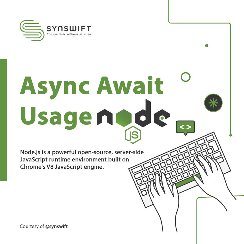 Synswift infotech on LinkedIn: #nodejs #javascript #asyncawait # ... Synswift infotech on LinkedIn: #nodejs #javascript #asyncawait # ...
