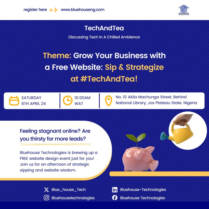 Bluehouse Technologies on LinkedIn: #techandtea #techandtea # ... Bluehouse Technologies on LinkedIn: #techandtea #techandtea # ...
