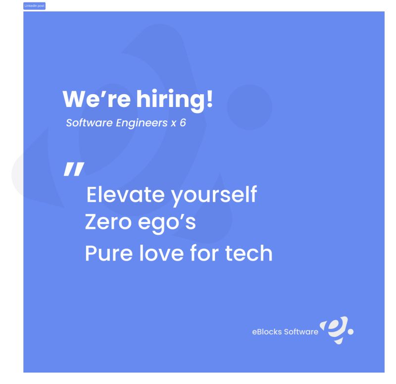 eBlocks Software on LinkedIn: Senior Software Developer (C#) eBlocks Software on LinkedIn: Senior Software Developer (C#)