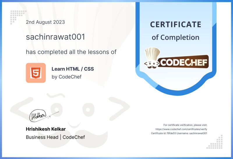 Sachin R. on LinkedIn: #codechef #codechef Sachin R. on LinkedIn: #codechef #codechef